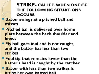 Softball power point class (1) | PPT