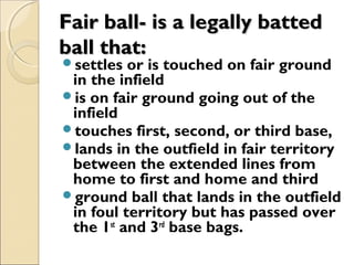 Softball power point class (1) | PPT