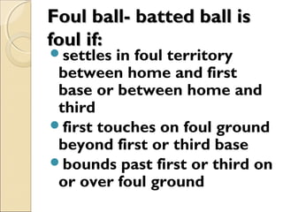 Softball power point class (1) | PPT