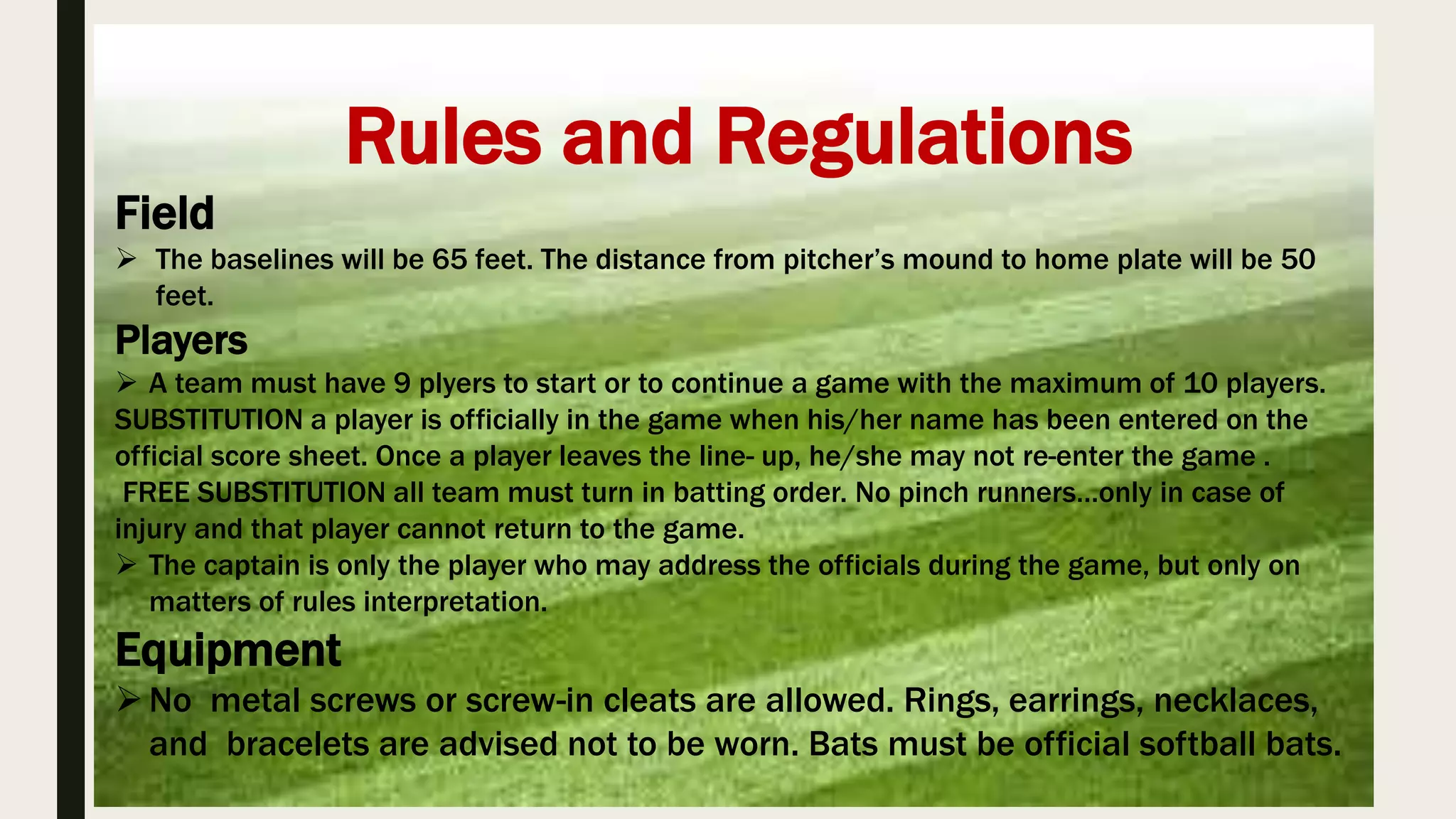softball ppt. | PPTX