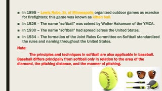 softball ppt. | PPTX