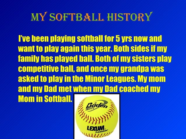 Softball Presentation | PPT | Softball | Sports