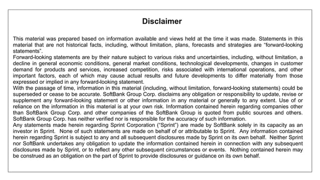 Softbank presentation 2018_001 | PDF