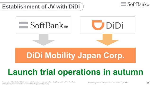 Softbank presentation 2018_001 | PDF