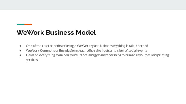 Soft bank wework company presentation | PPT