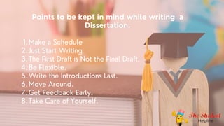 Key Points on How to write a Dissertation. | PPT