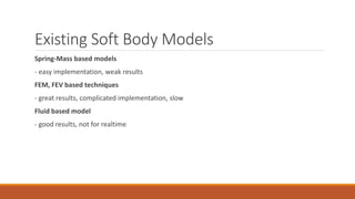 Soft body simulation | PPTX