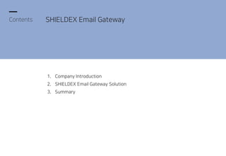 [SEG] SHIELDEX Email Gateway | PPT