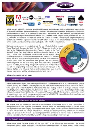 Softcat Overview 2011 | PDF