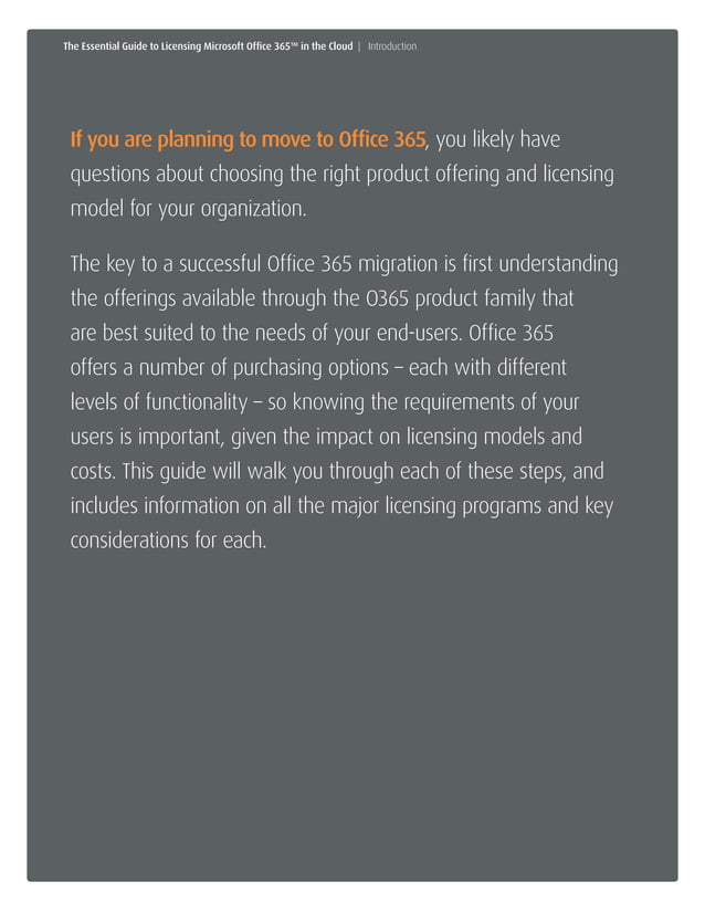 Office 365: Essential Licensing Guide | PDF