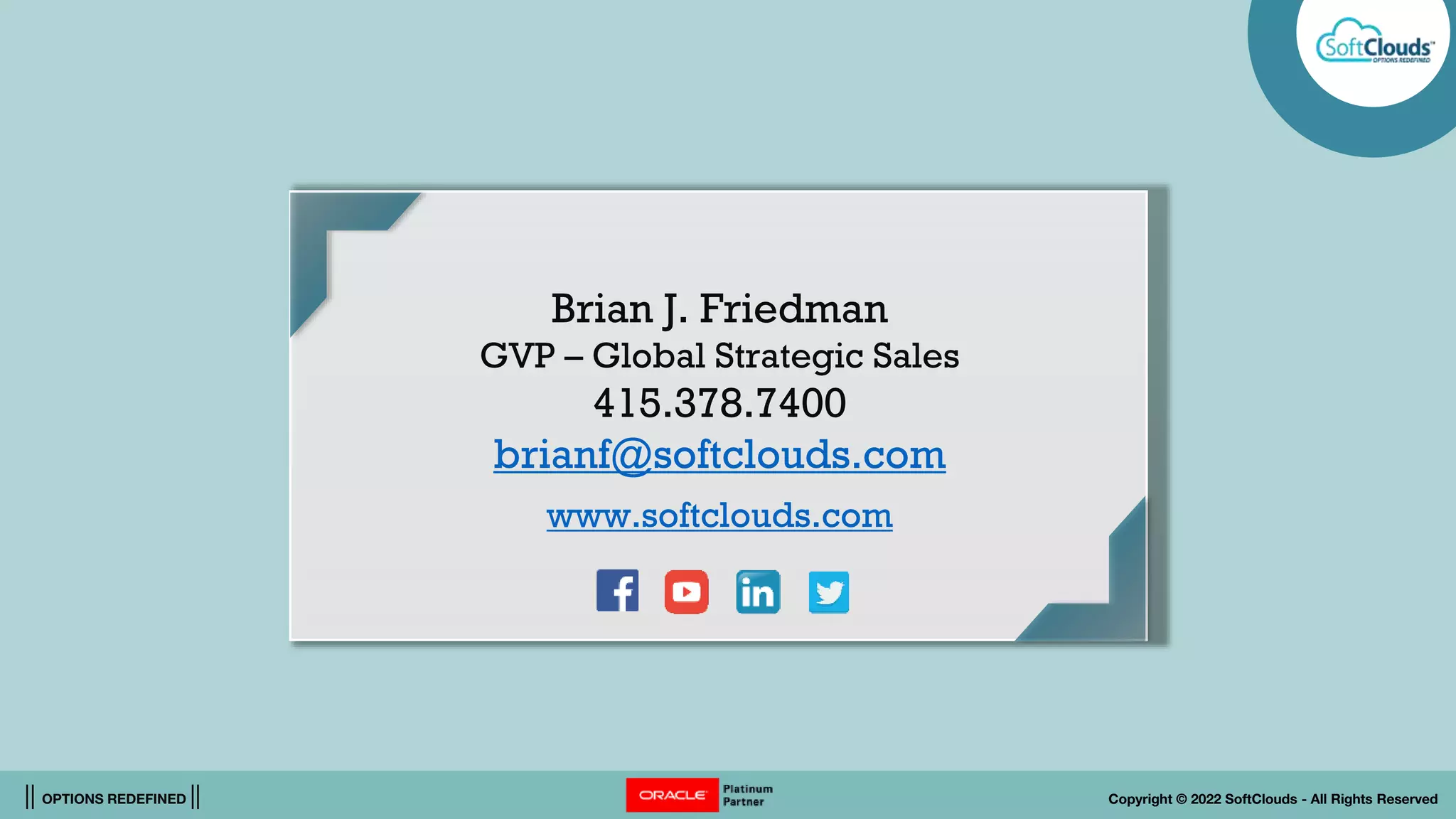 Oracle Field Service | SoftClouds | PPTX