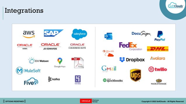 Oracle Field Service | SoftClouds | PPTX | Cloud Computing | Internet