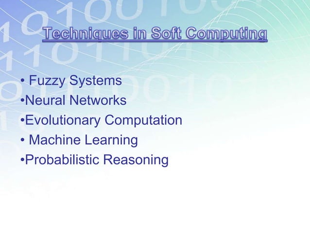 Soft computing | PPT