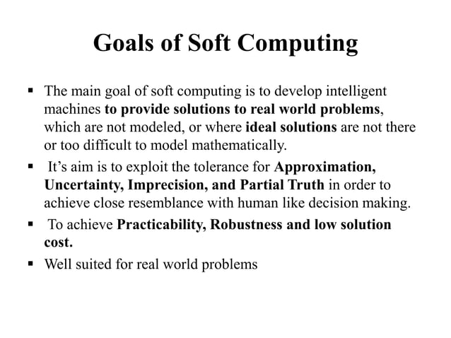 Soft computing | PPTX | Computing | Technology & Computing