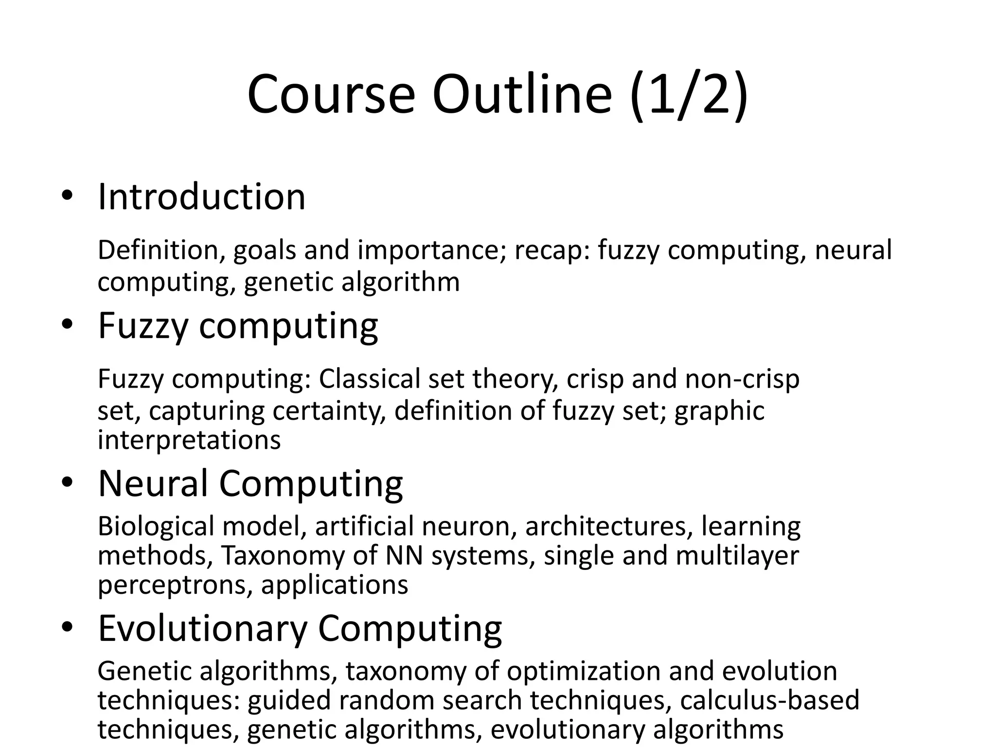 Soft computing01 | PPTX