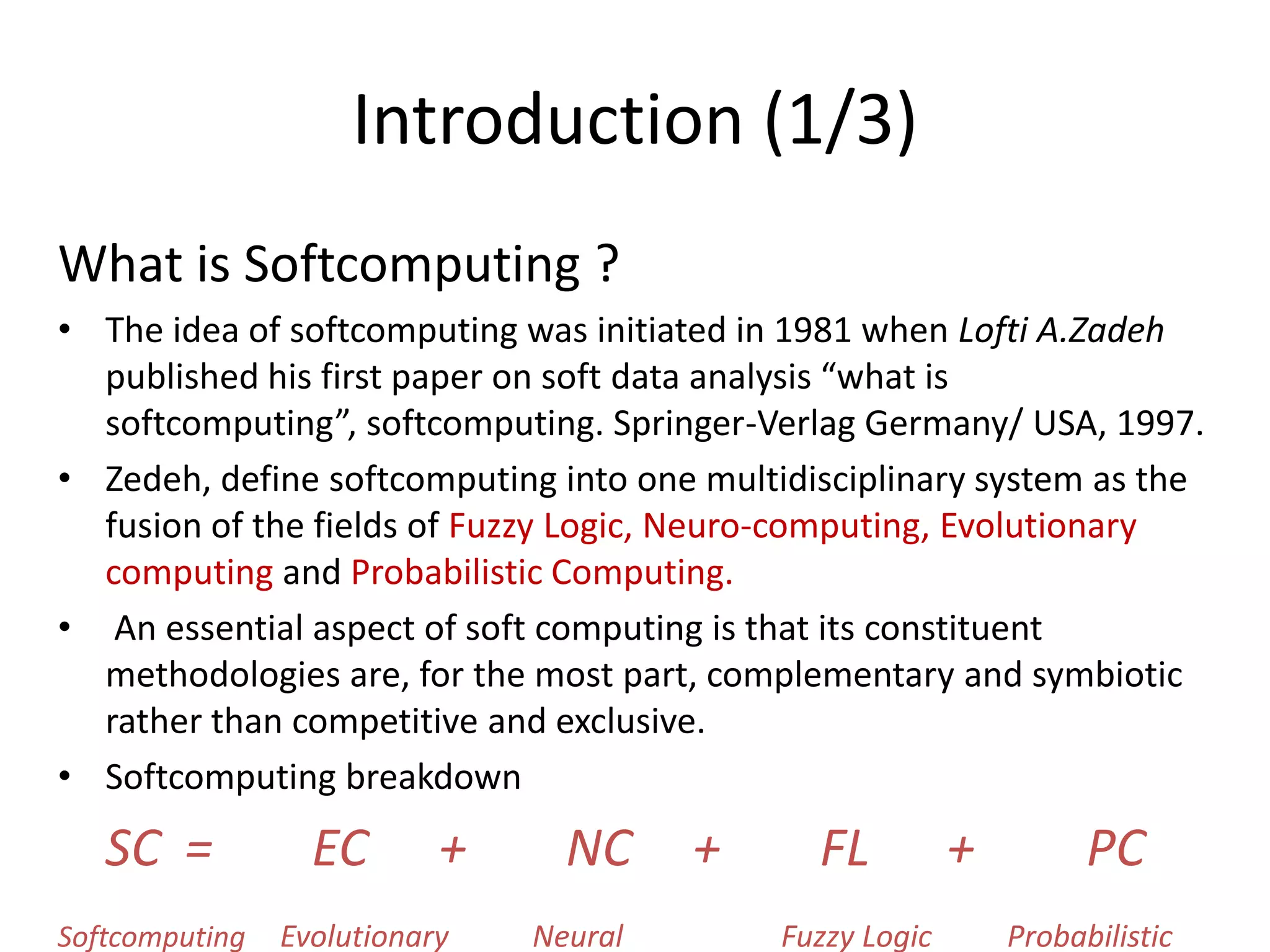 Soft computing01 | PPTX