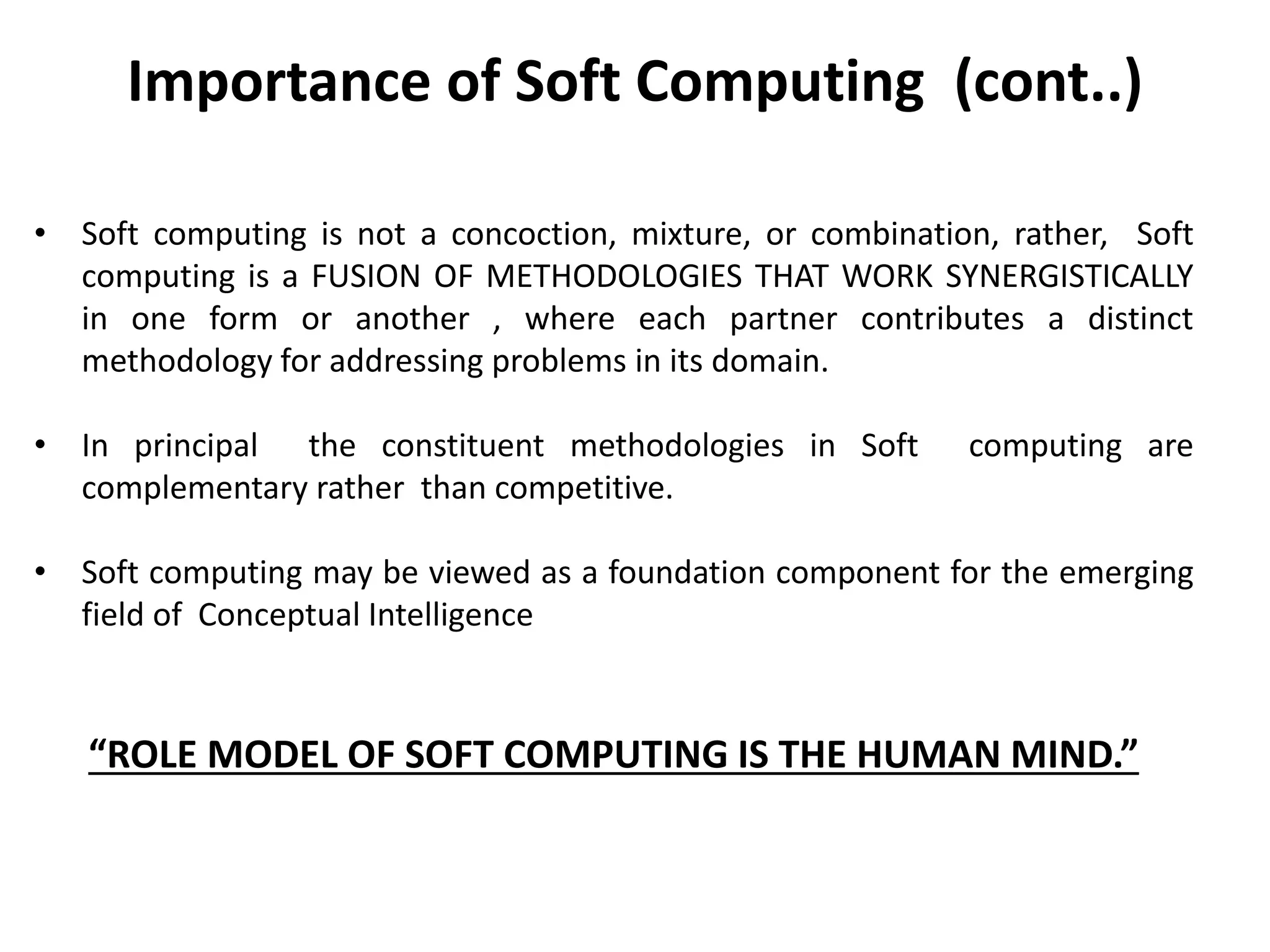 Softcomputingintroductionppt