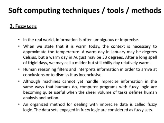 Softcomputingintroductionppt