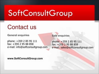 SoftConsultGroup - Software development company - profile | PPT