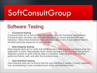 SoftConsultGroup - Software development company - profile | PPT