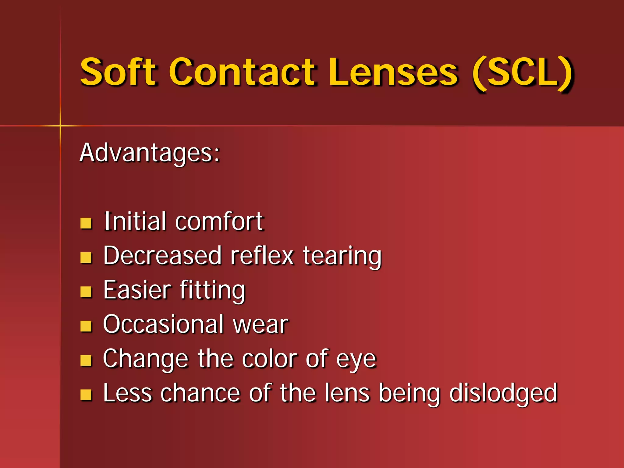 Soft Contact Lenses: Material, Fitting, and Evaluation | PDF