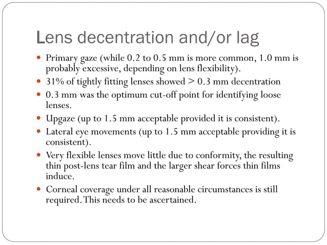 Soft Contact Lens Fitting.pdf | Eye and Vision Conditions | Diseases ...
