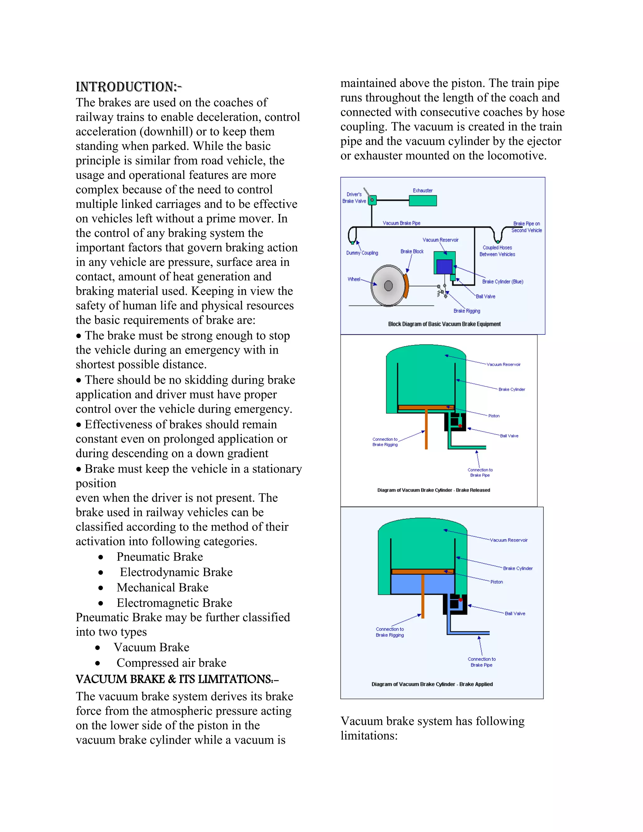 Soft copy of railway wagon braking system1 | PDF