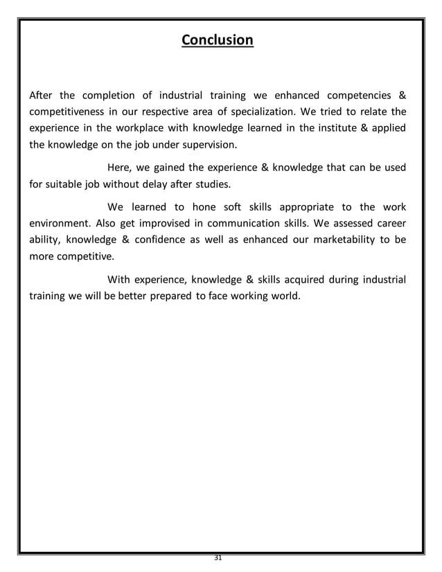 INDUSTRIAL TRAINING REPORT BY ShRiDhAR KaDaM | DOCX