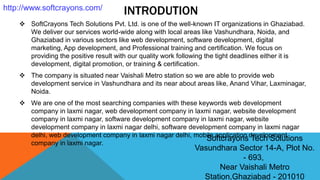 Softcrayons-Best IT Training Institute in Ghaziabad/Noida | PPT