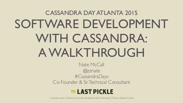 Cassandra Day Atlanta 2015 Software Development With Apache Cassandr