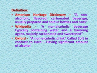 Soft drink ppt | PPSX