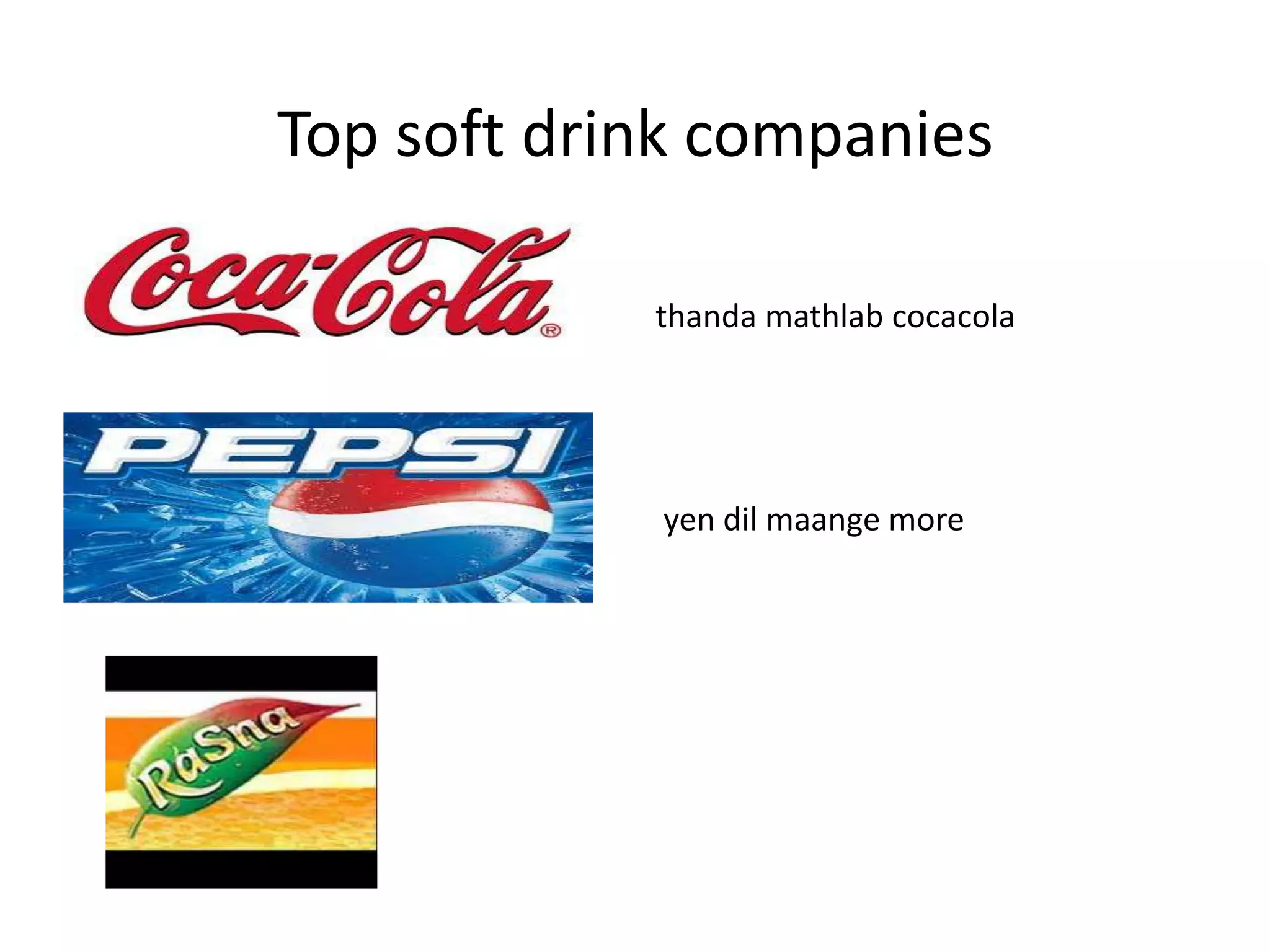 Soft drinks | PPTX