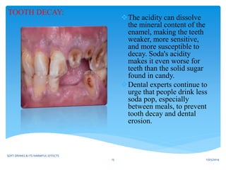 Soft drinks and its harmful effects | PPTX