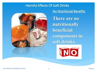 Soft drinks and its harmful effects | PPTX