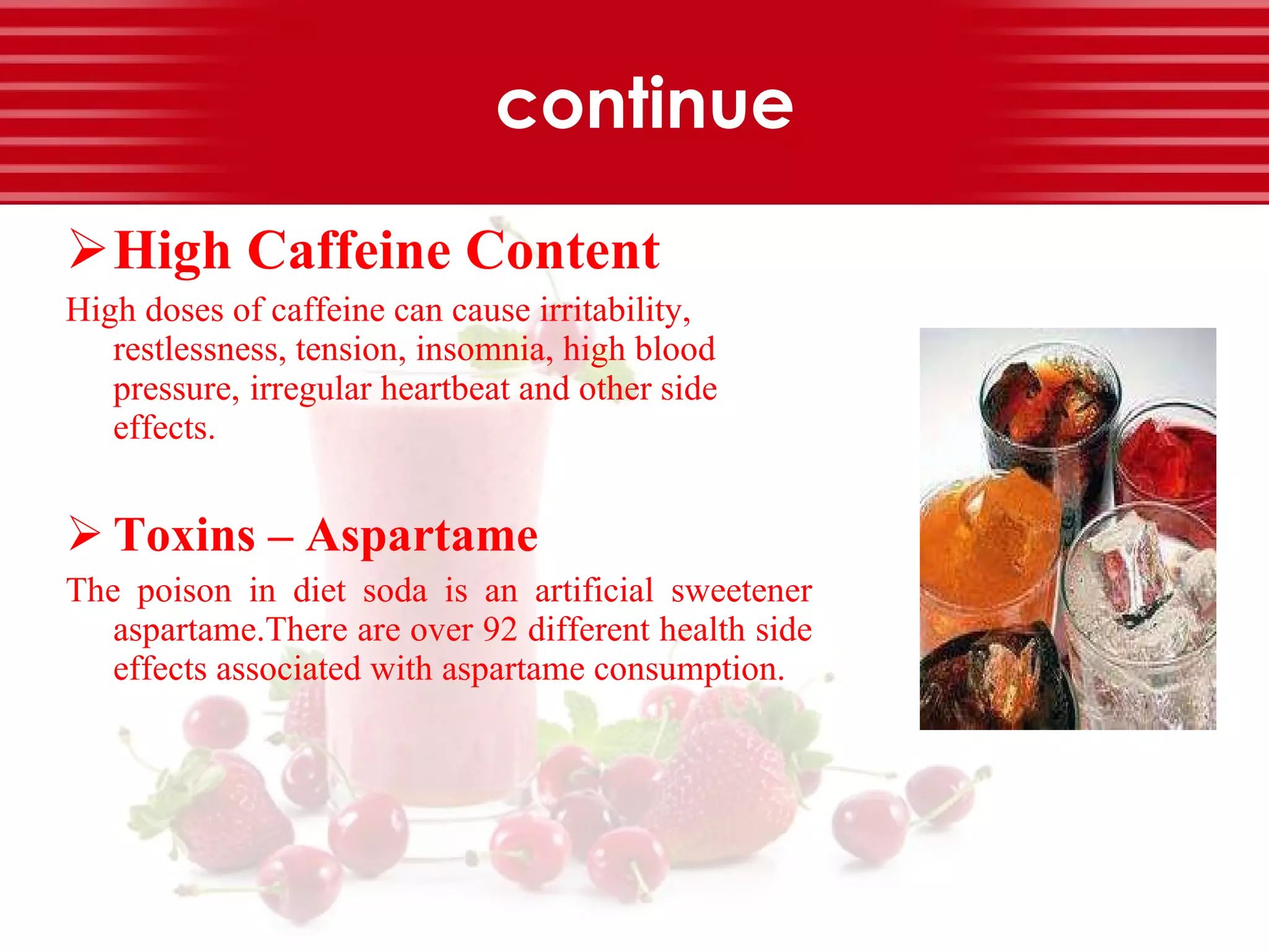 Soft drinks are poison drinks | PPT