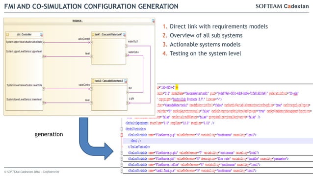 Sysml As A Common Integration Platform For Co Simulations Example Of A Cyber Physical System