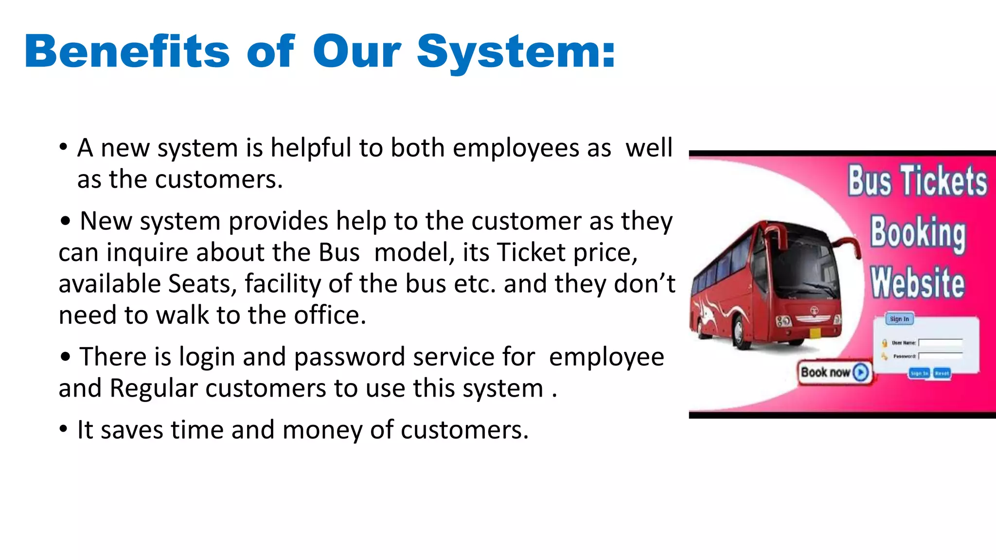 online bus ticket booking system | PPTX