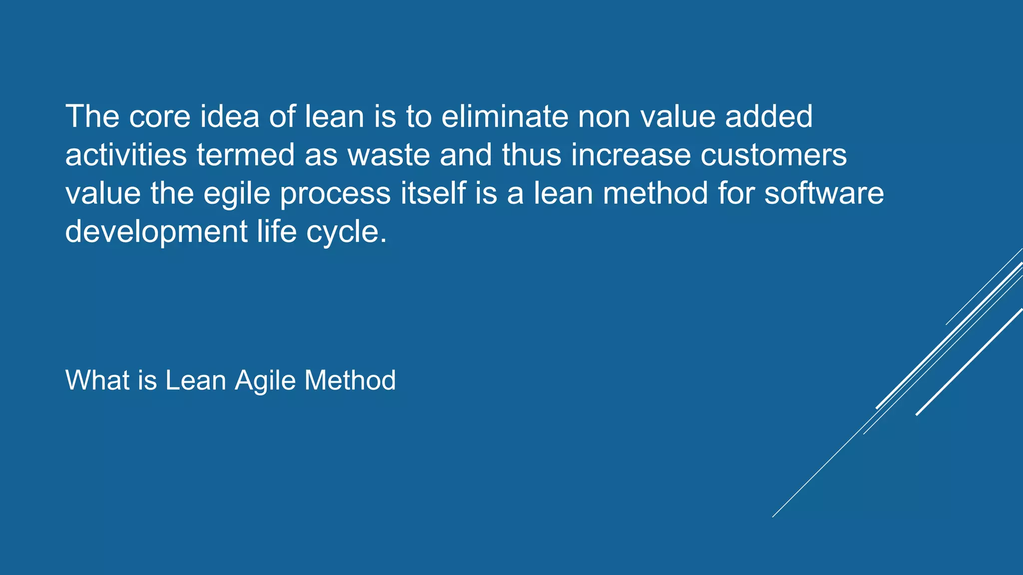 Lean Agile Method | PPT