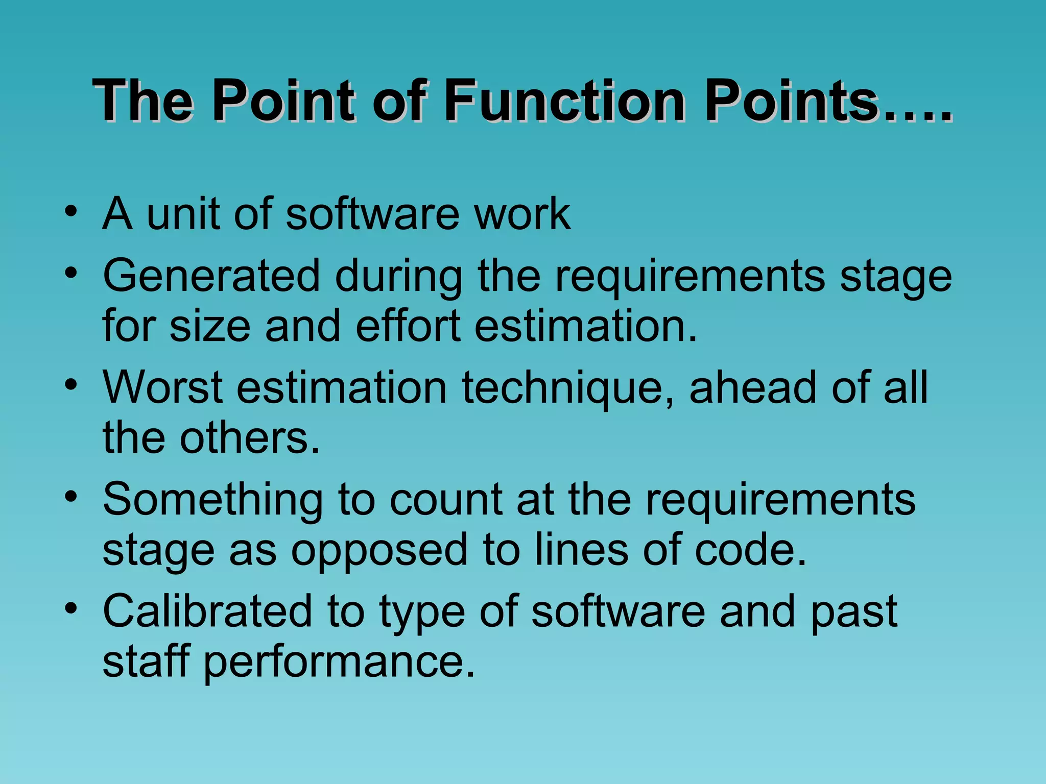 Software Project Cost Estimation Ppt