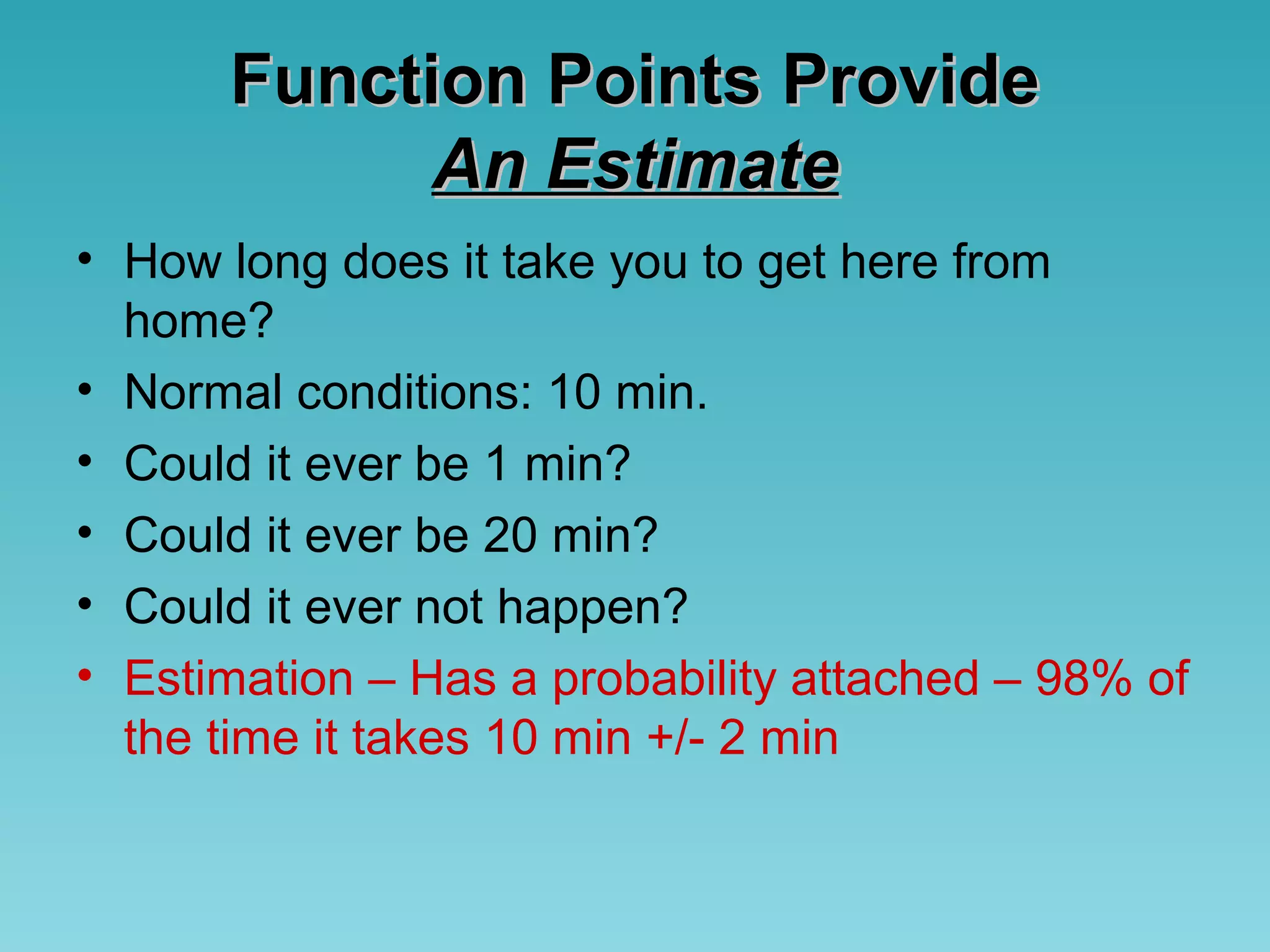 Software Project Cost Estimation Ppt