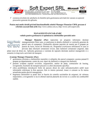 Soft Expert - prezentare firma | PDF