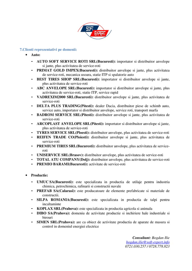 Soft Expert - solutii integrate de business | PDF