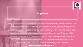Soft Ferrites: Properties and applications | PPTX