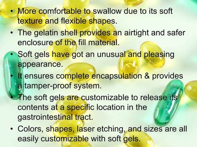 SOFT GELATIN CAPSULE AND ITS MANUFACTURING.pptx | Chemistry | Science