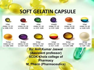 SOFT GELATIN CAPSULE AND ITS MANUFACTURING.pptx