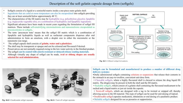 Soft gelatin capsules presentation topic | PPTX