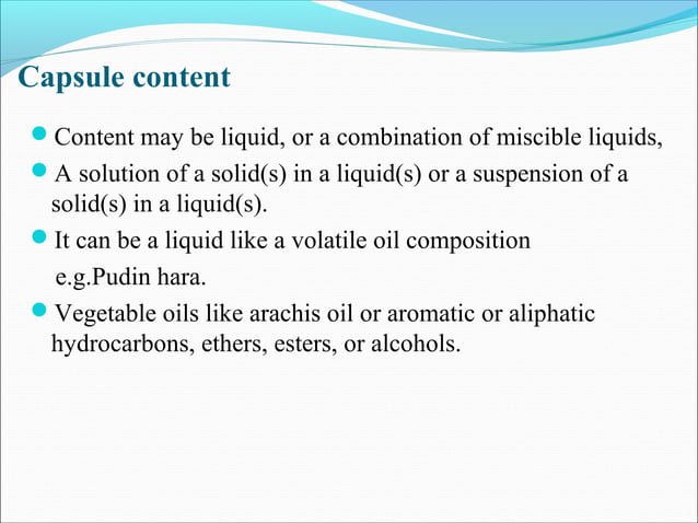 Soft gelatin capsules | PPT | Chemistry | Science