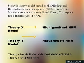 Soft & Hard Model of HRM | PPT