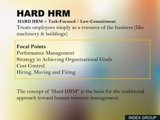 Soft & Hard Model of HRM | PPT
