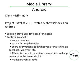 Softjourn mobile experience | PPT